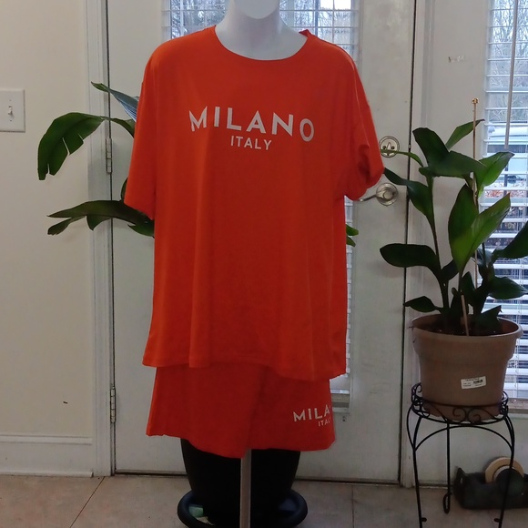 Milano | Tops | Milano Italy Tshirt And Shorts Set Xl Nwot | Poshmark